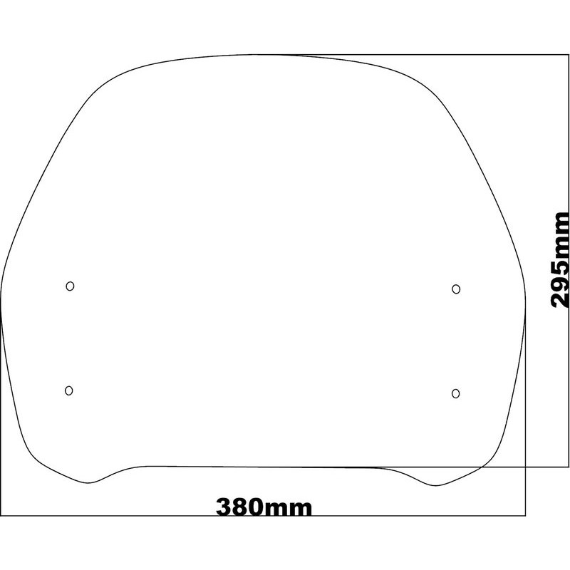 MRA Roadshield Windschutzscheibe inkl. Haltesatz, klar oder rauchgrau ...